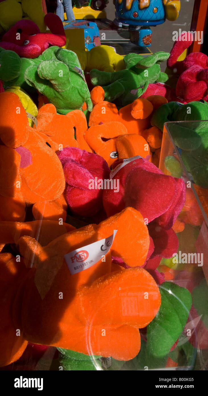 Soft toys in window display Stock Photo - Alamy