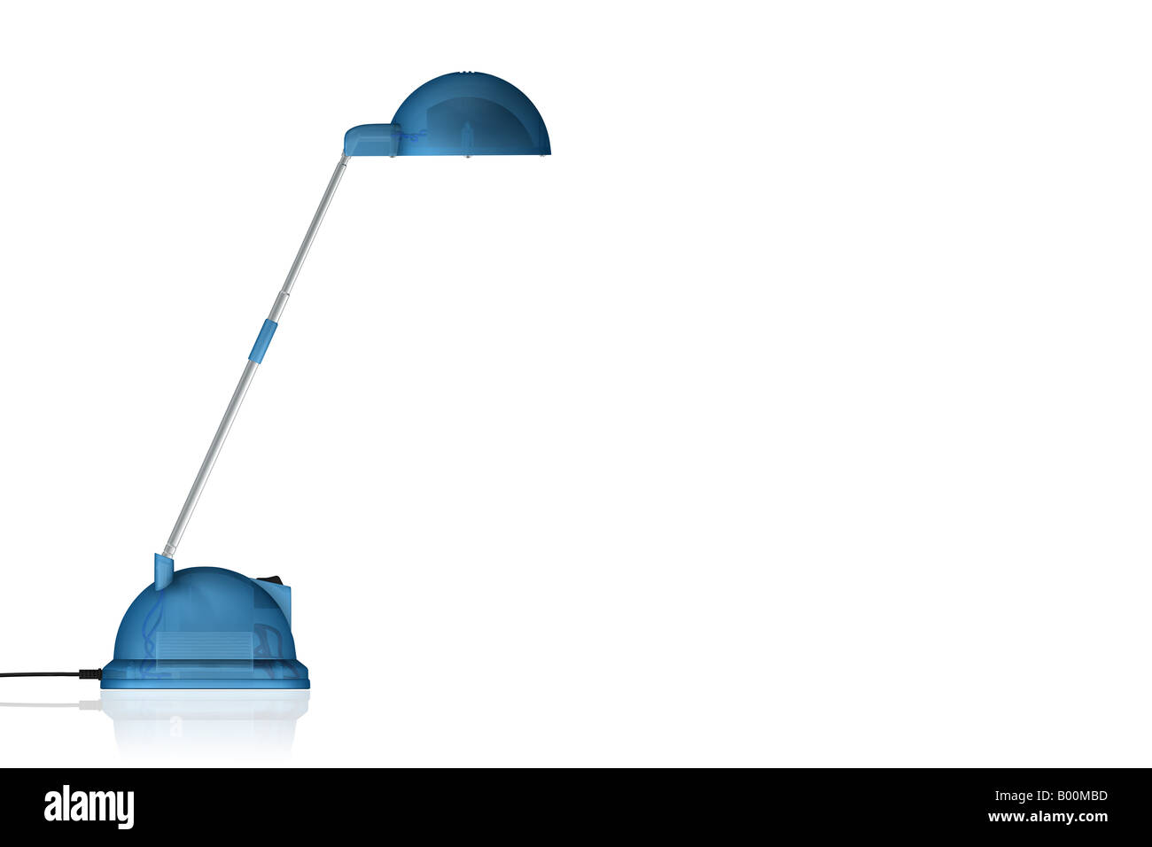 blue desk lamp on white Stock Photo - Alamy