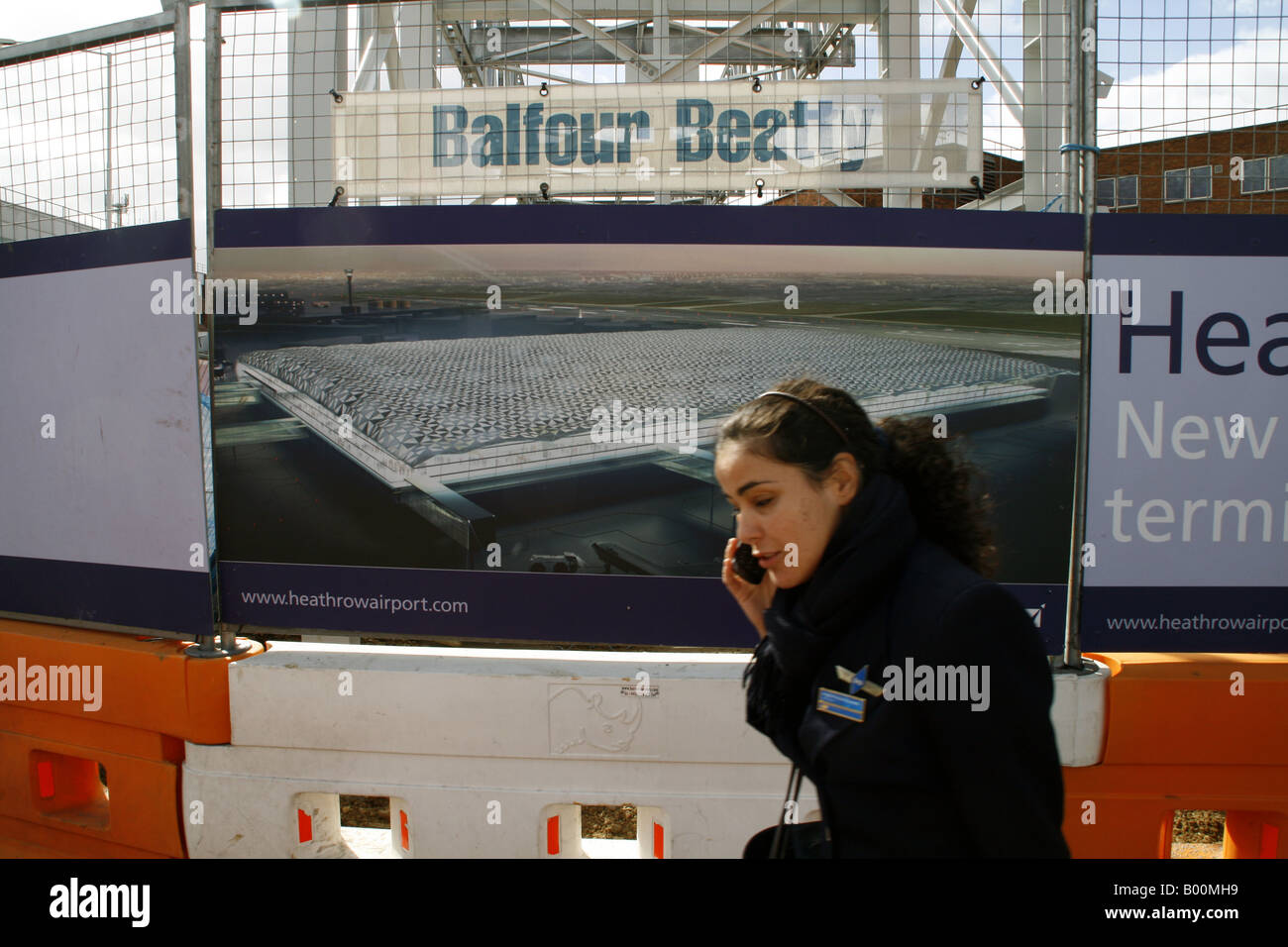 Heathrow Terminal 2 poster Stock Photo - Alamy