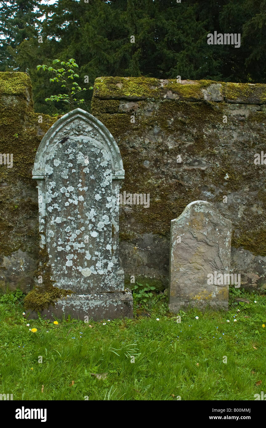 Old headstones in a graveyard near Scone Palace, Scotland Stock Photo ...