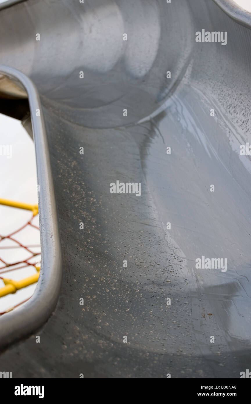 Slide playground rain hi-res stock photography and images - Alamy