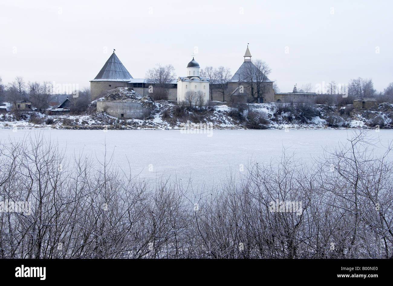 Staraya (Old) Ladoga Fortress on Volkhov river, Leningrad region ...