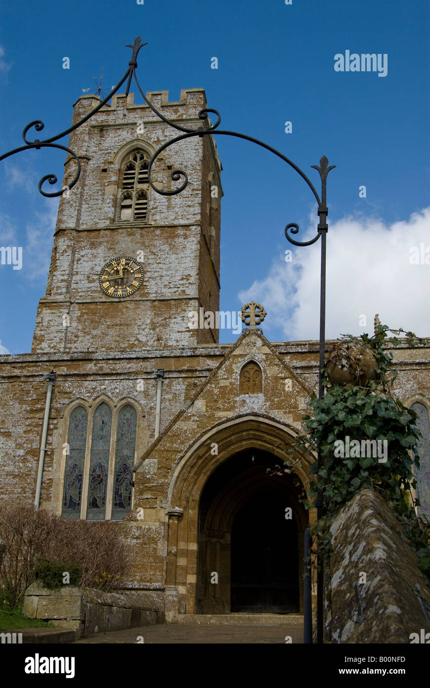The church of St Peter and St Paul at Swalcliffe, Oxfordshire, England ...