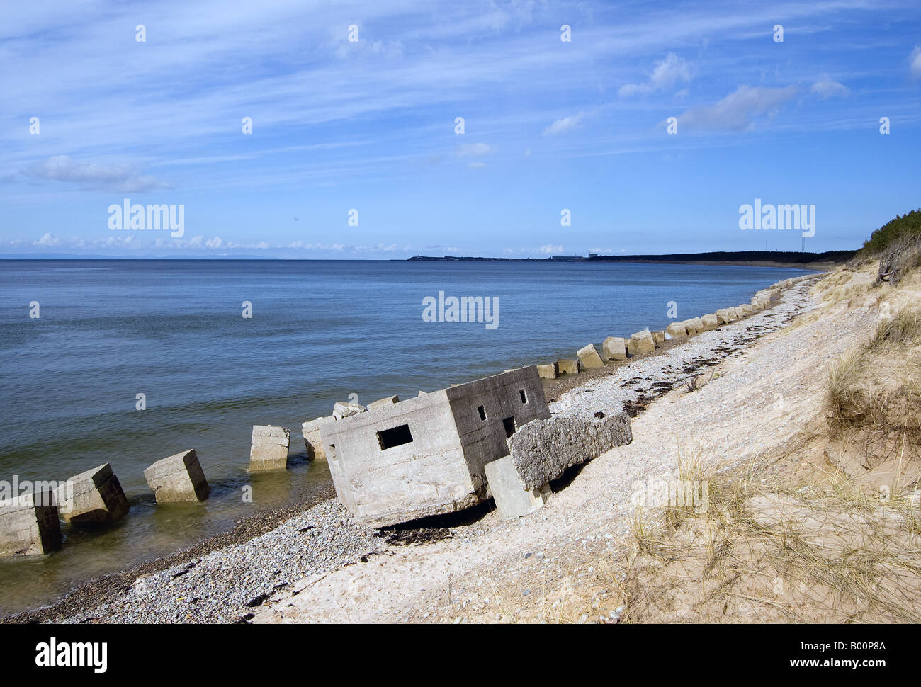 A pillbox on Roseisle Beach Stock Photo - Alamy