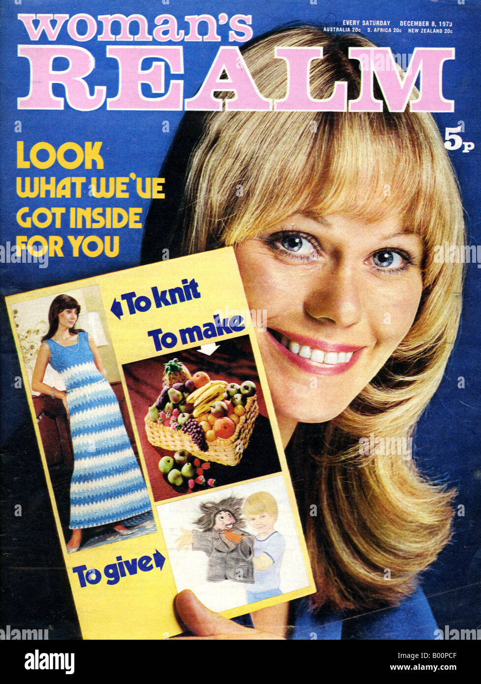 1970s Woman's Realm Magazine 8 December 1973 FOR EDITORIAL USE ONLY ...