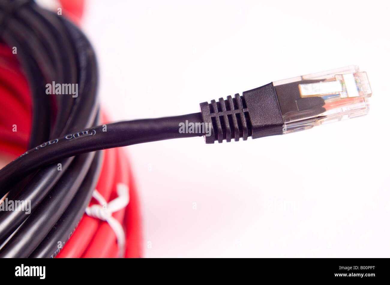 Coloured computer network cables hi-res stock photography and images ...