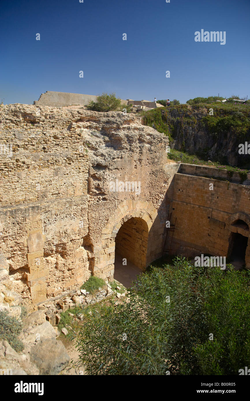 Roman Amphitheatre, Leptis Magna, Libya, North Africa Stock Photo - Alamy