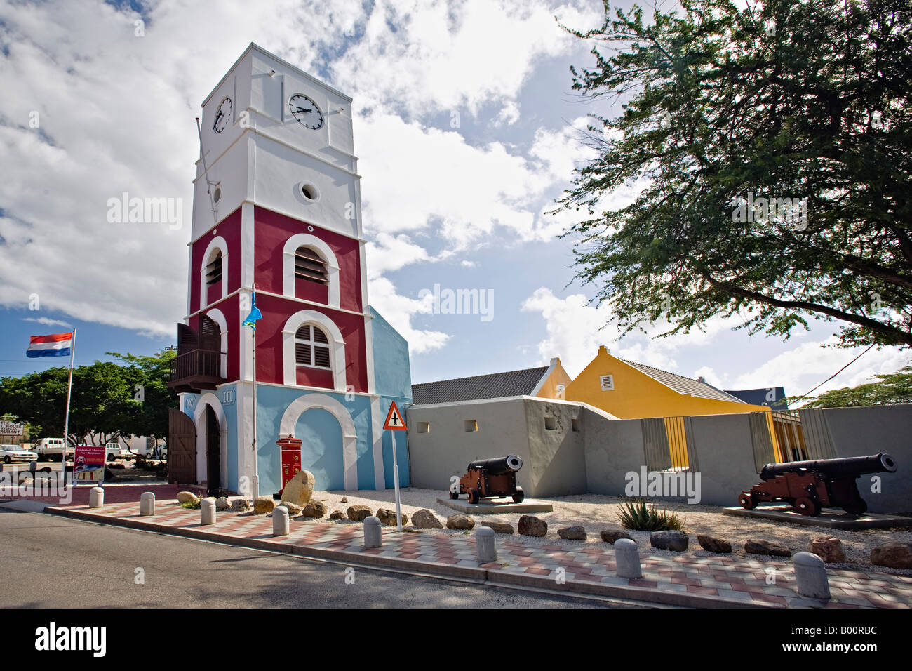 Fort Zoutman with the Willem III Tower Oranjestad Aruba Stock Photo - Alamy