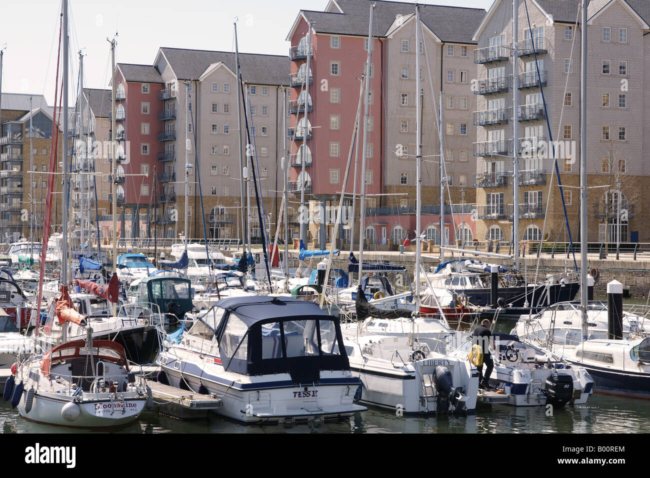 Portishead Marina Portishead Somerset England Stock Photo - Alamy