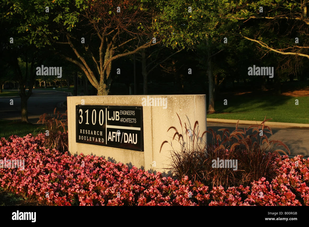 3100 Research Boulevard Sign LJB Engineers Architects AFIT DAU In the ...