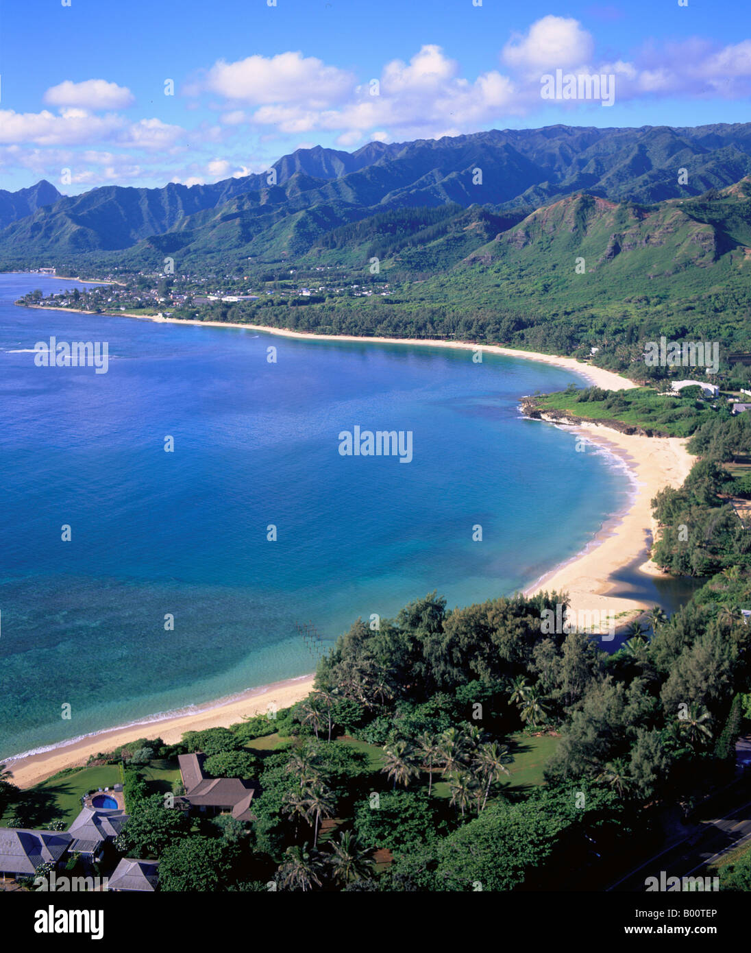 Pounders Beach Hau ula Oahu Hawaii USA Stock Photo - Alamy