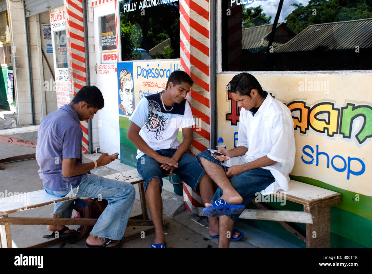fiji nadi street scene Stock Photo - Alamy