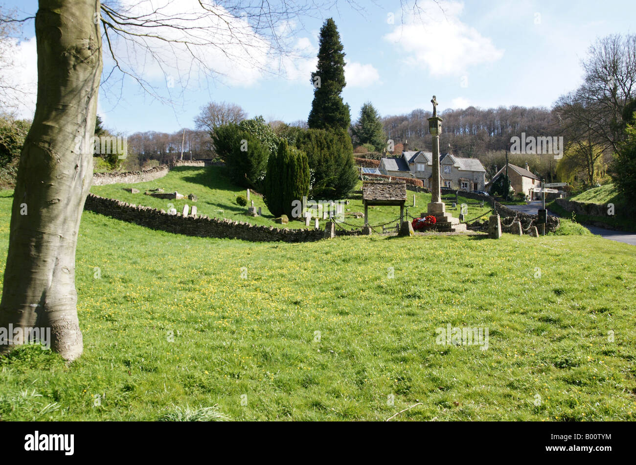 Sheepscombe Gloucestershire England Cotswold Stock Photo - Alamy