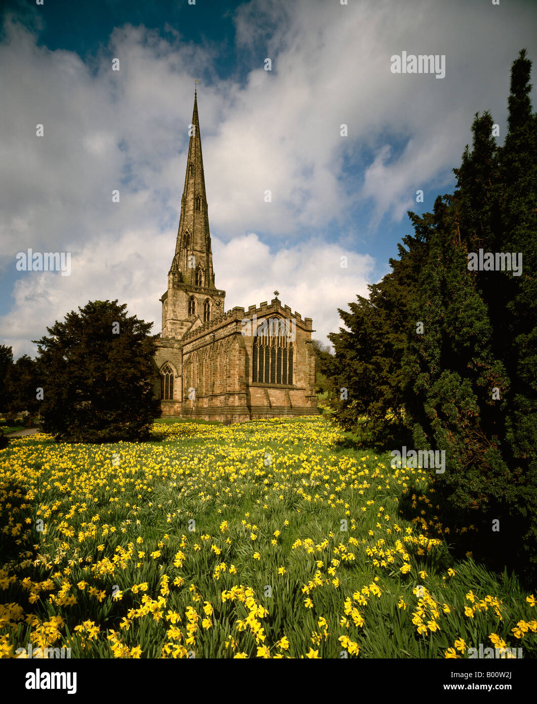 St Oswalds Church Ashbourne Derbyshire England UK Stock Photo - Alamy