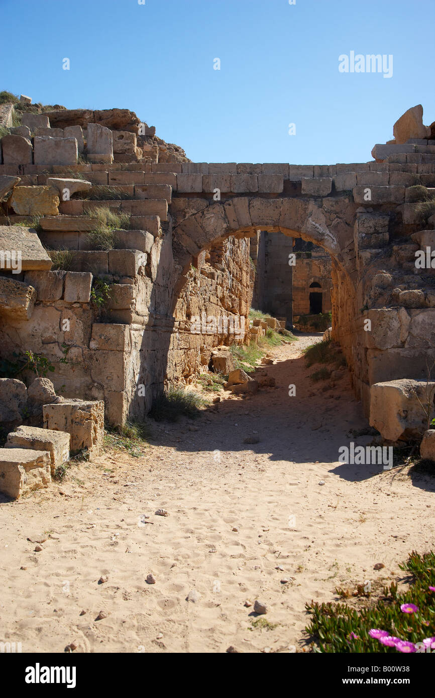 Roman Amphitheatre, Leptis Magna, Libya, North Africa Stock Photo - Alamy