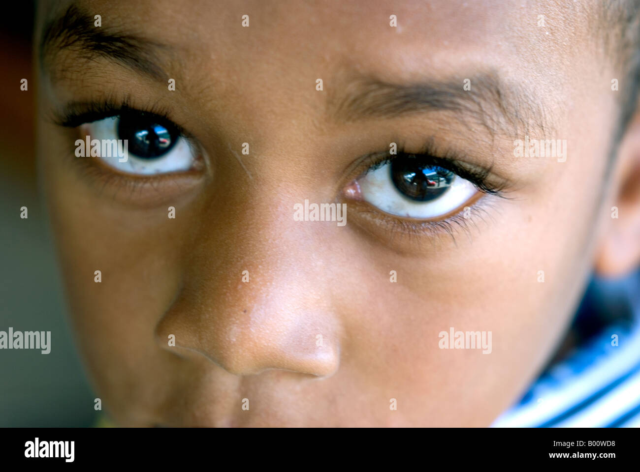 fiji nadi boy in town Stock Photo - Alamy