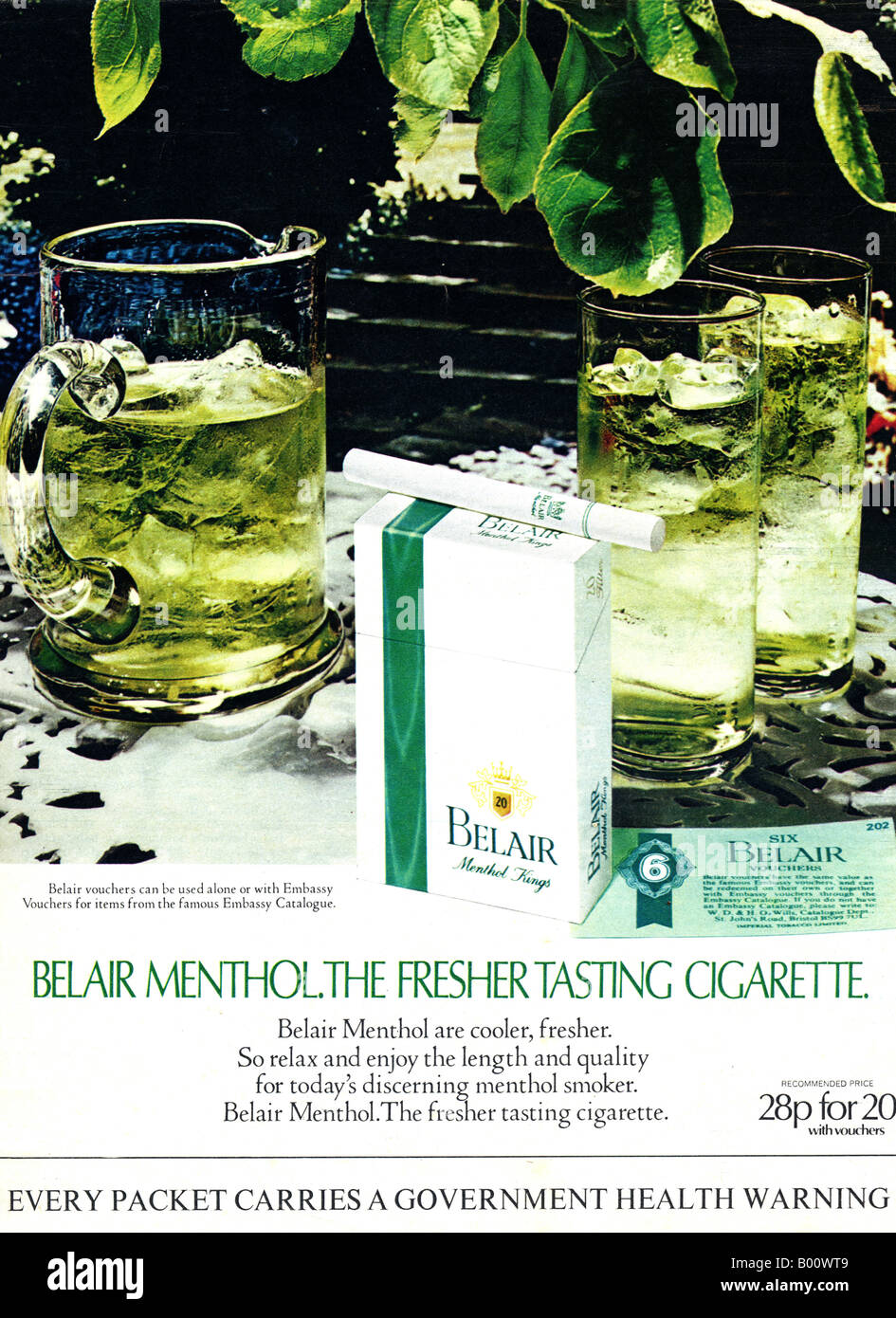 1970s magazine advertisement for Belair Menthol Cigarettes 1973 FOR ...