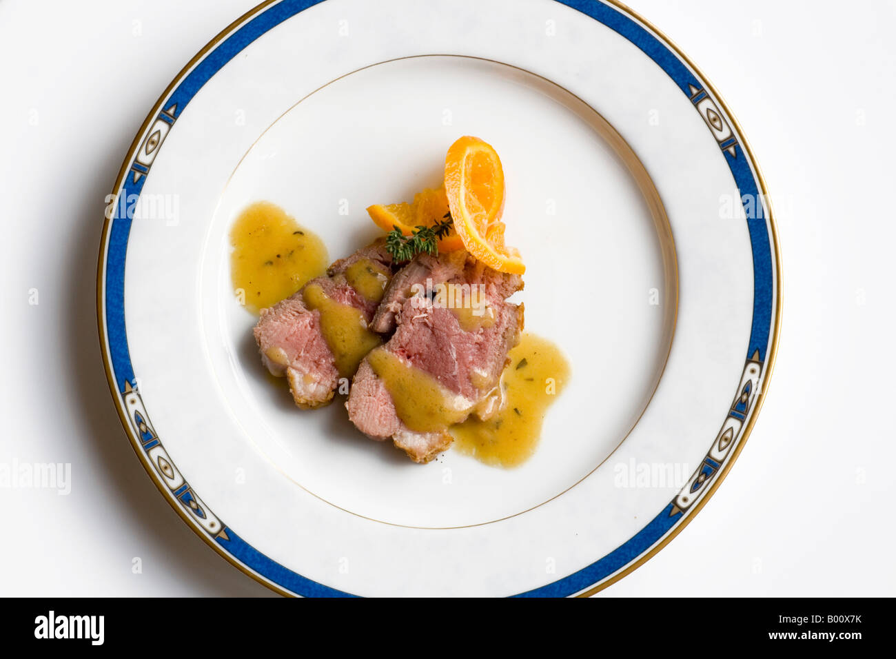 Duck chest, hors-d'oeuvre Stock Photo - Alamy