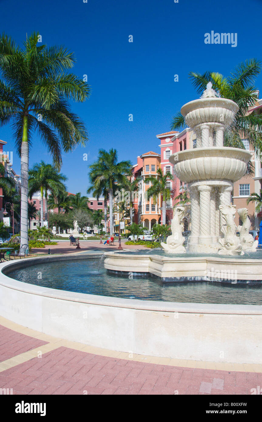The Bayfront shopping and dining complex in Naples Florida USA Stock ...
