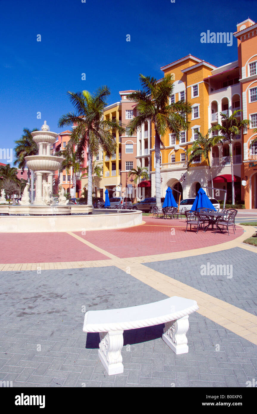 The Bayfront shopping and fine dining complex in Naples Florida USA ...