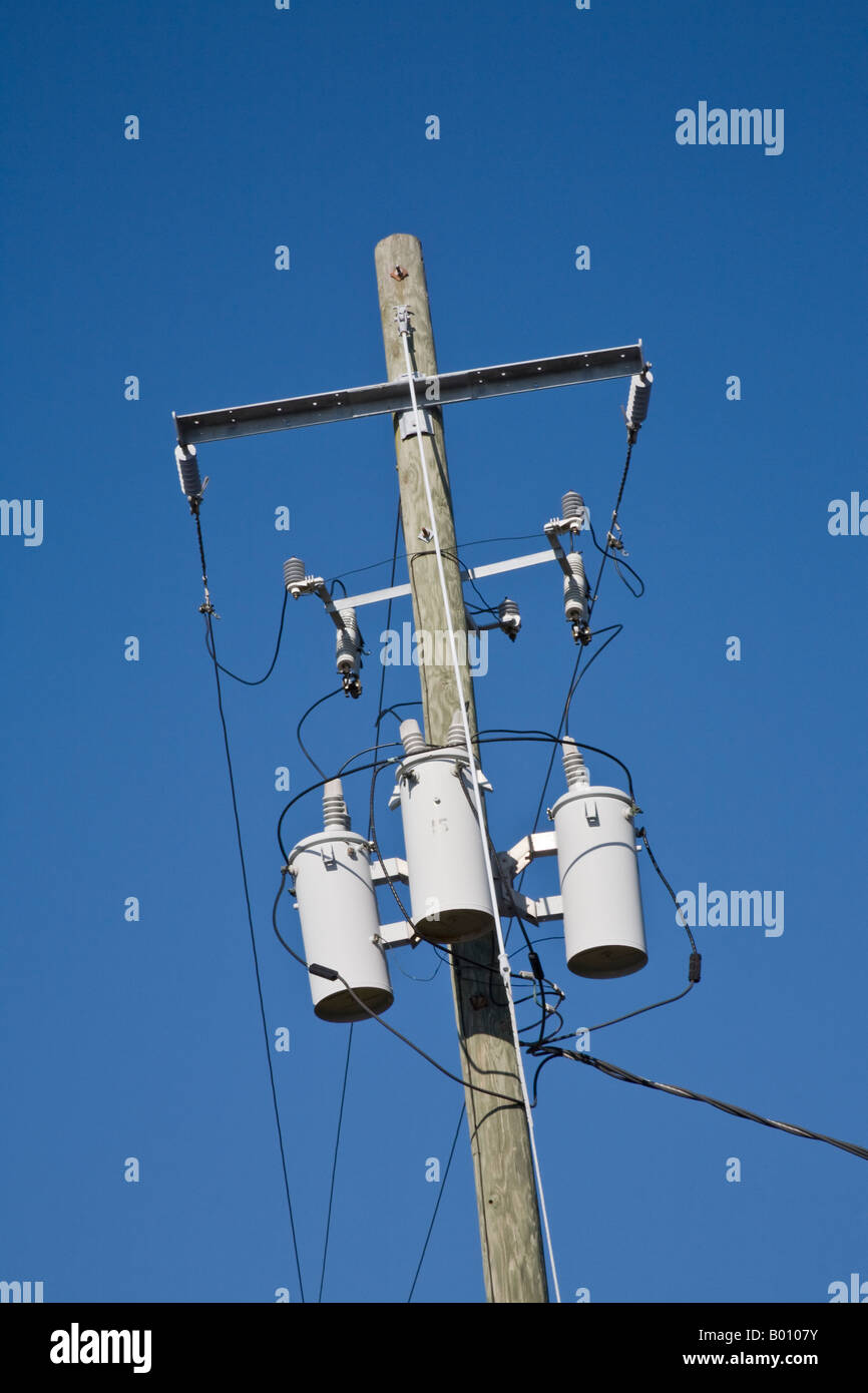 Telephone pole and wires Stock Photo - Alamy