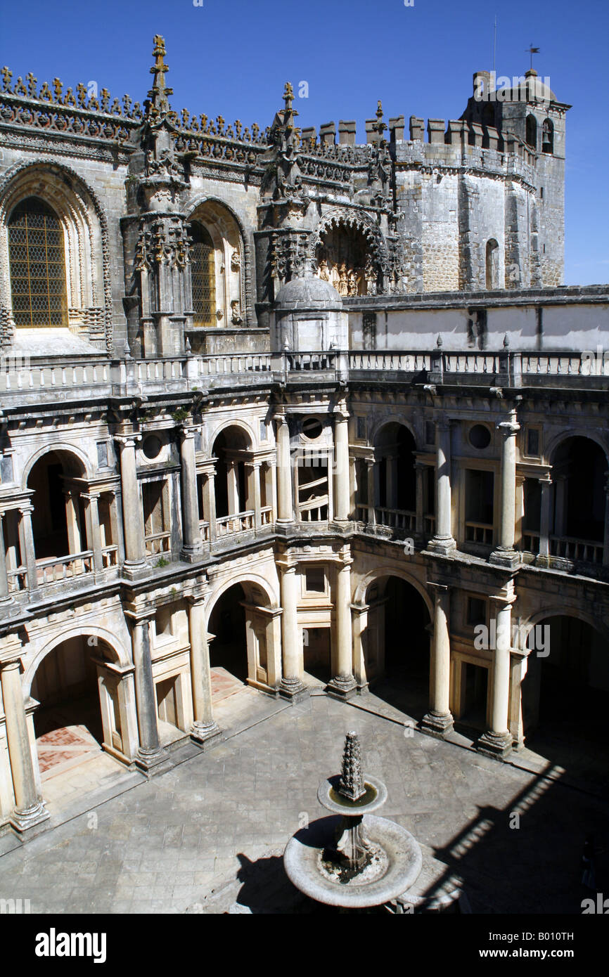 Convent of the Knights of Christ, Tomar, Portugal. The castle was a ...