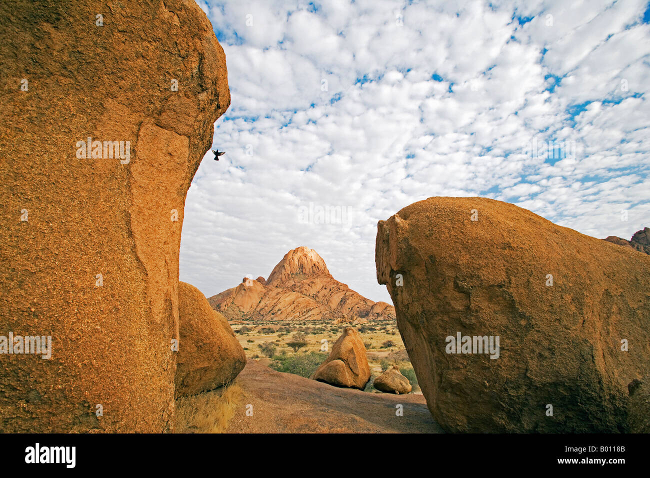 Namibia, Namib Desert, Spitzkoppe Mountain - remnants of an extinct ...