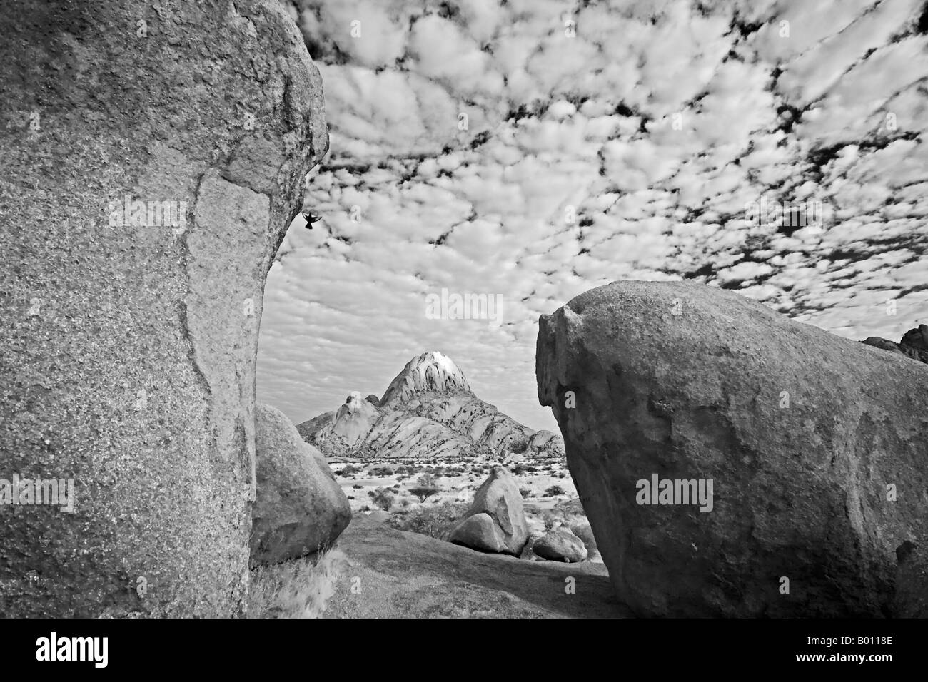 Namibia, Namib Desert, Spitzkoppe Mountain - remnants of an extinct ...