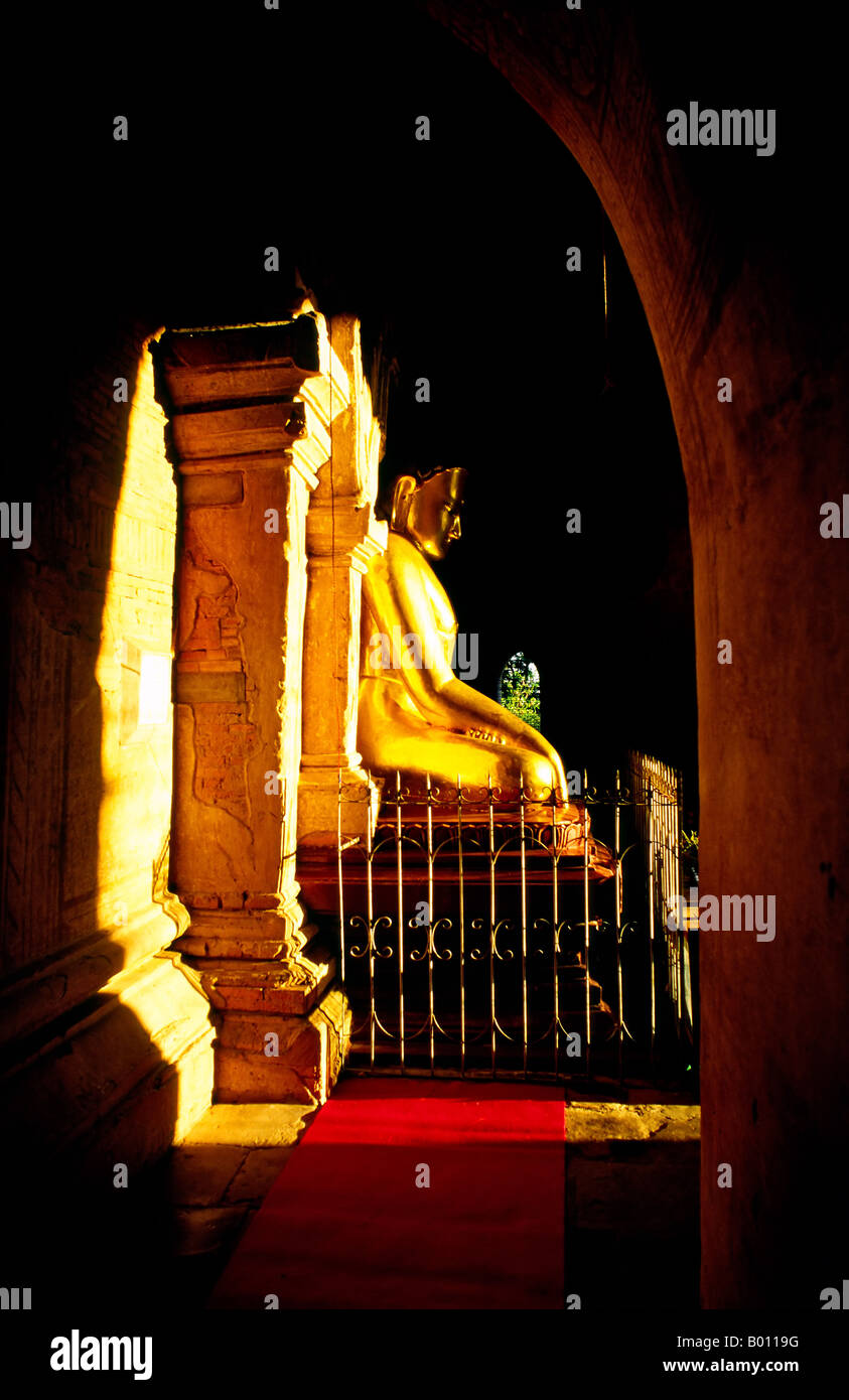 Buddha inside a temple in Bagan Area, Myanmar Stock Photo - Alamy