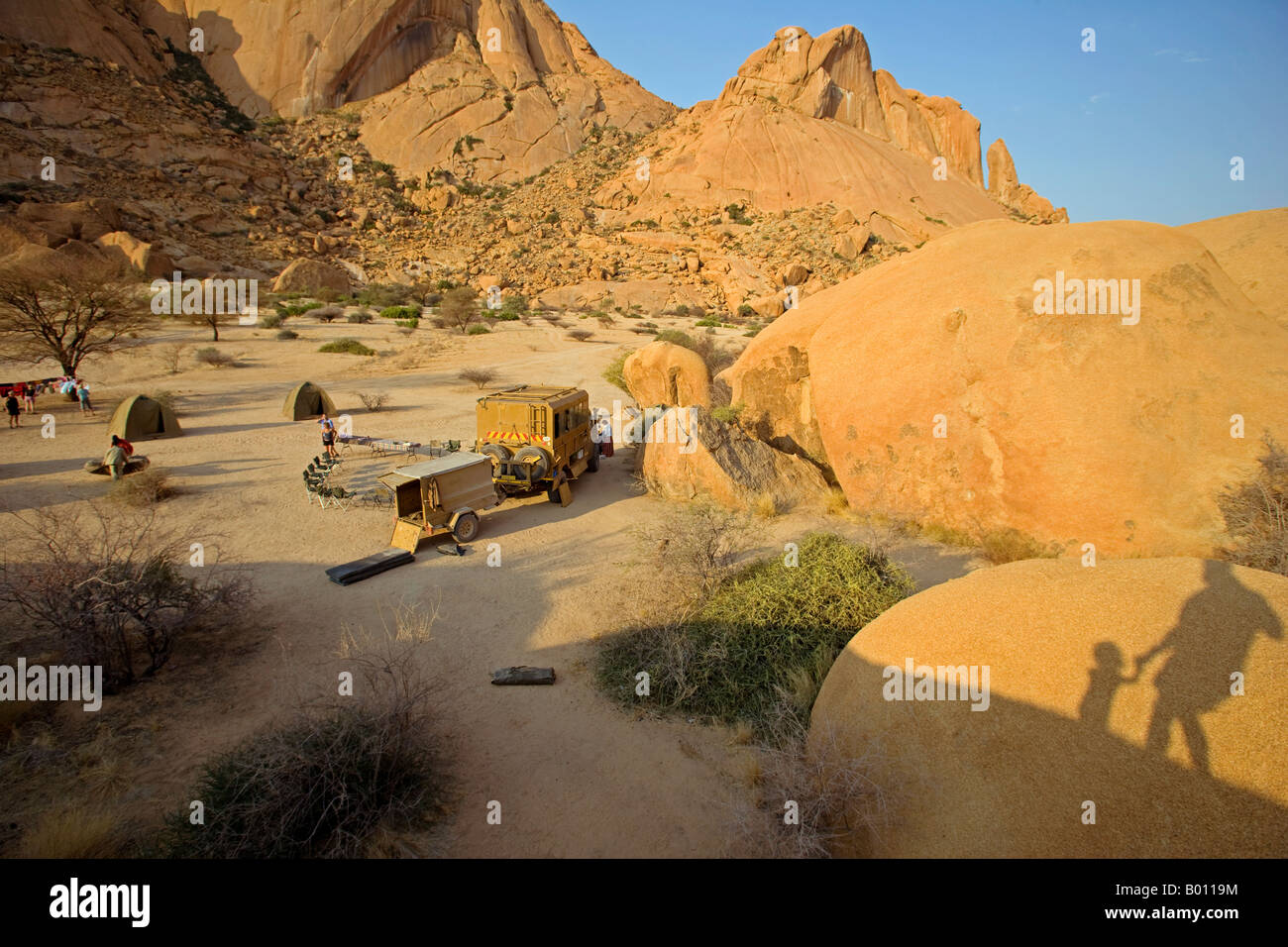 Namibia, Namib Desert, Spitzkoppe Mountain - the remnants of an extinct ...