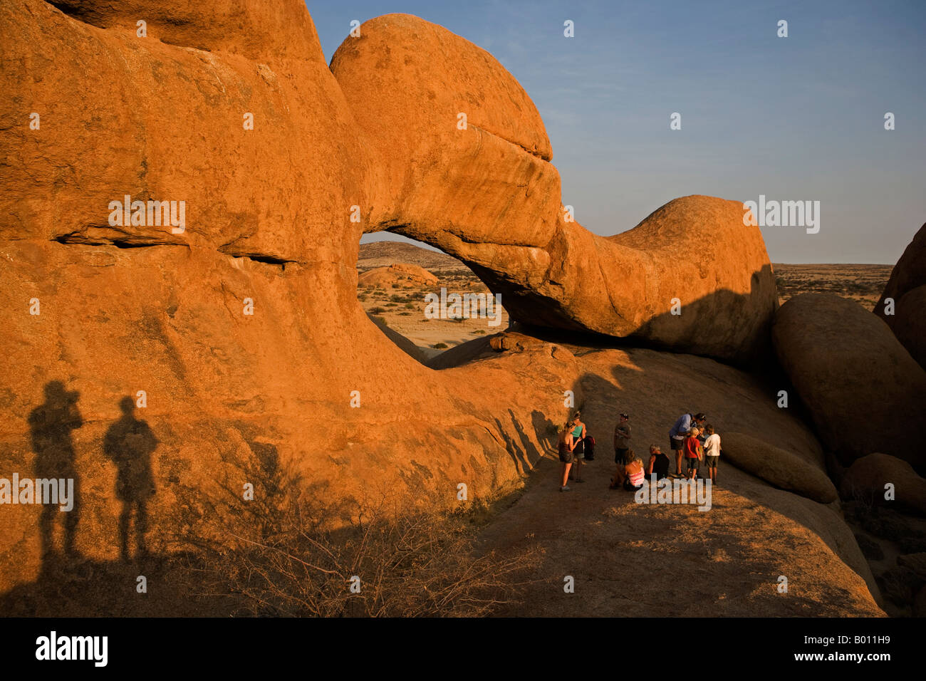 Namibia, Namib Desert, Spitzkoppe Mountain. One of the features of this ...