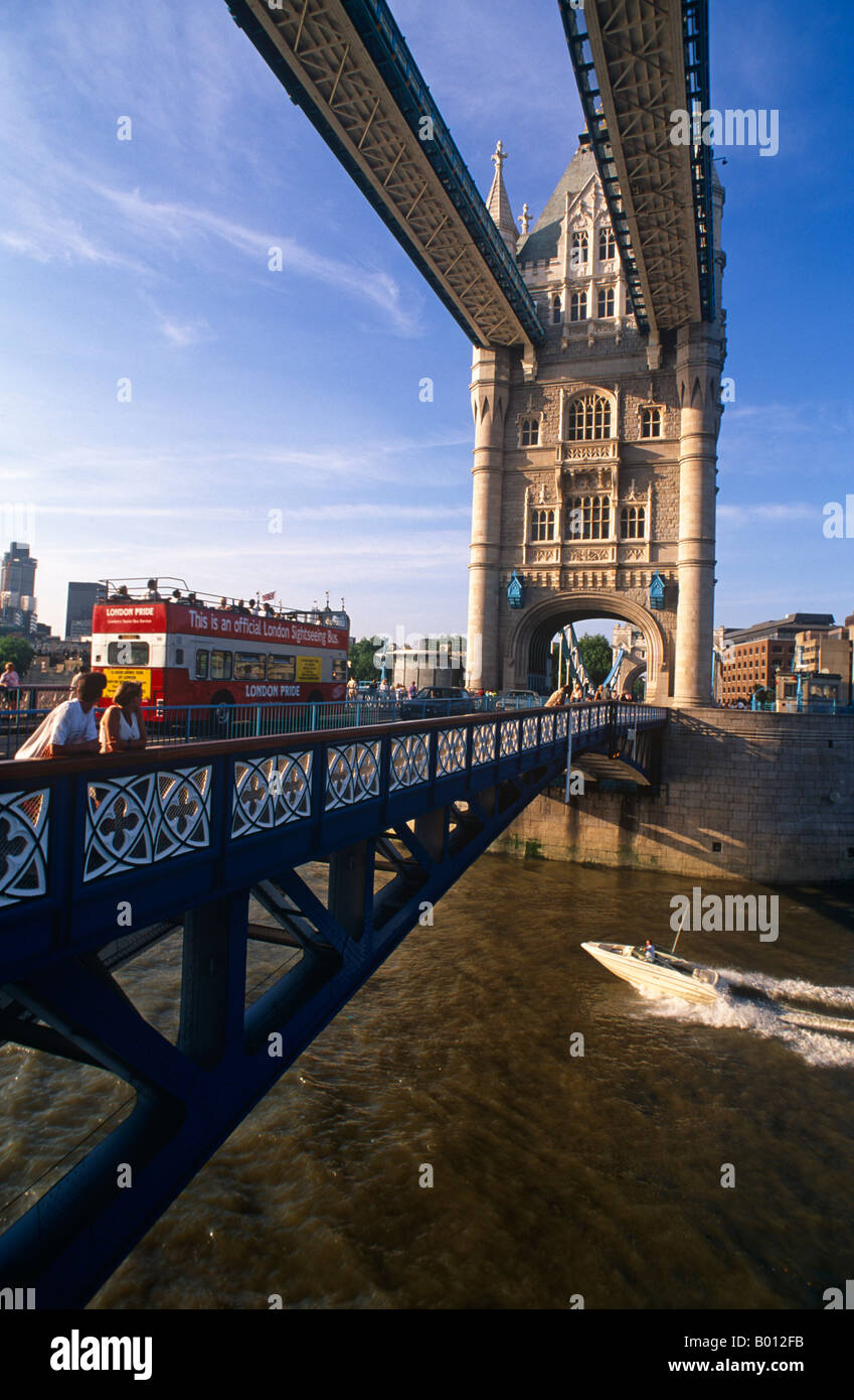 England, London. Tower Bridge was completed in 1894, after eight years ...