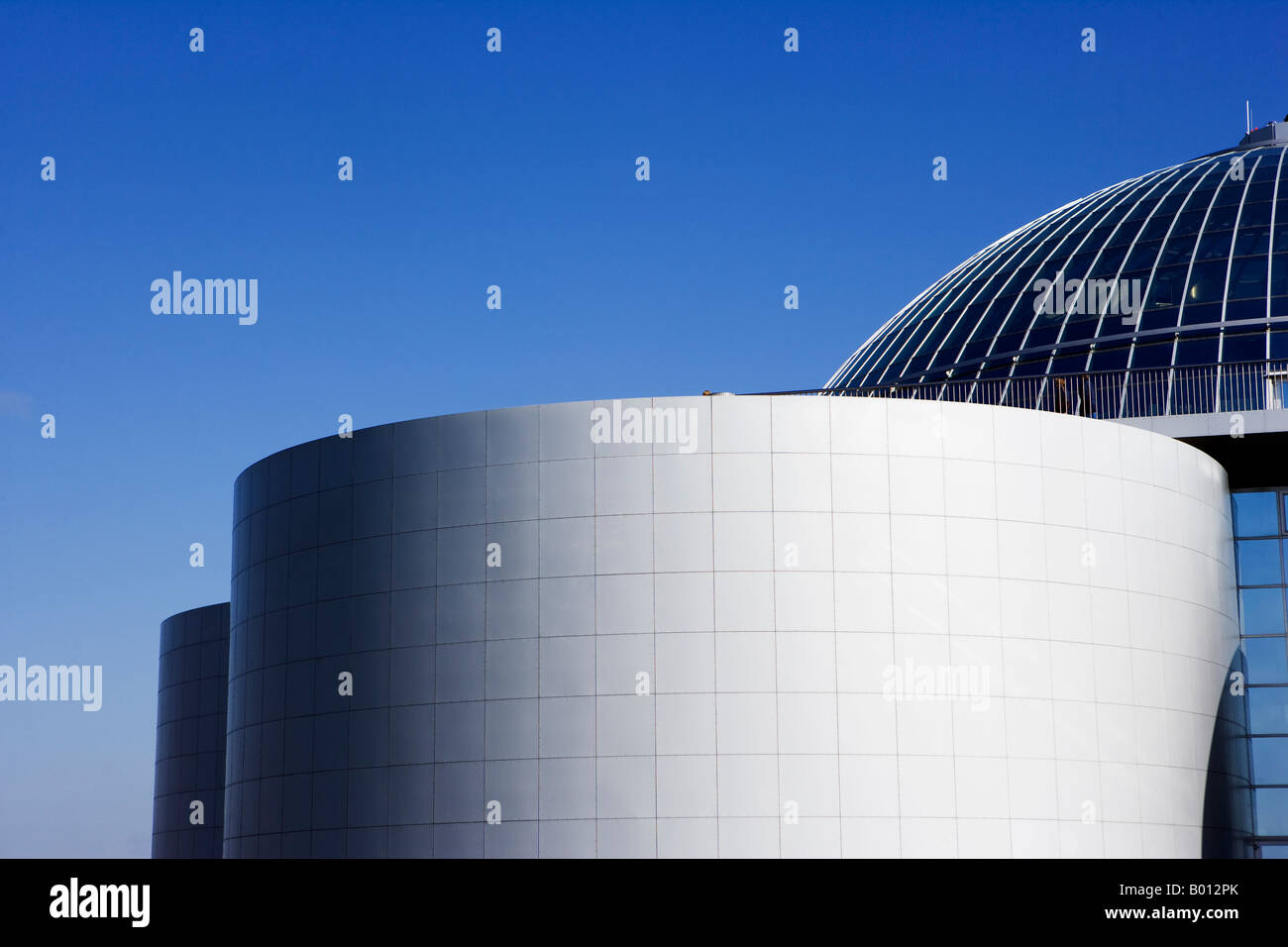 Iceland, Reykjavík. The Pearl (Perlan) which is a landmark building in ...