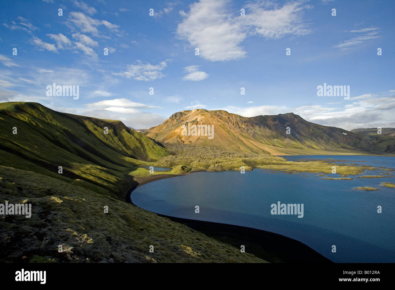 Iceland. The interior of southern Iceland is characterised by low lying ...