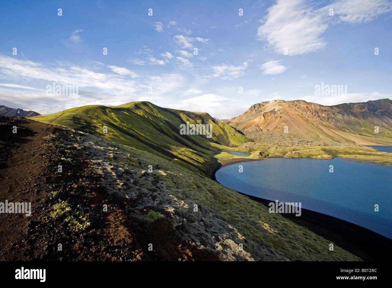 Iceland. The interior of southern Iceland is characterised by low lying ...