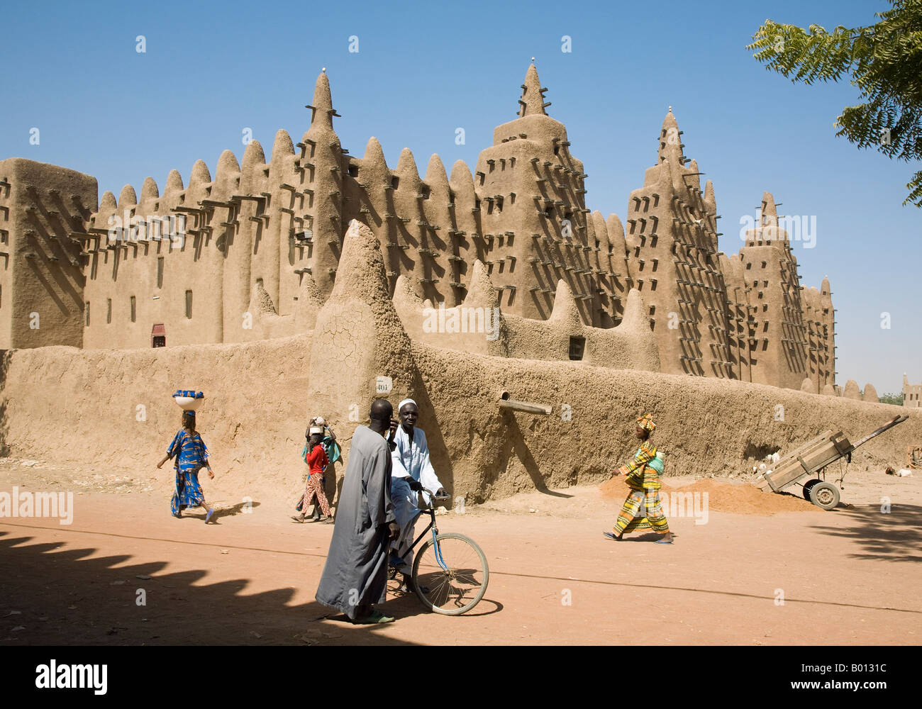 Mali, Djenne. The Great Mosque of Djenne - constructed on the ...
