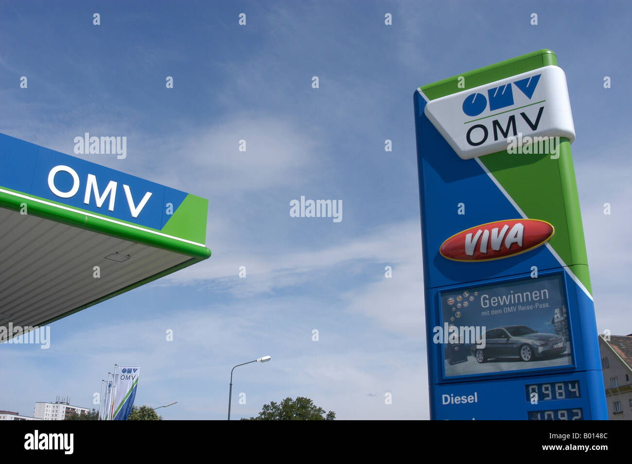 Omv gas station Stock Photo - Alamy