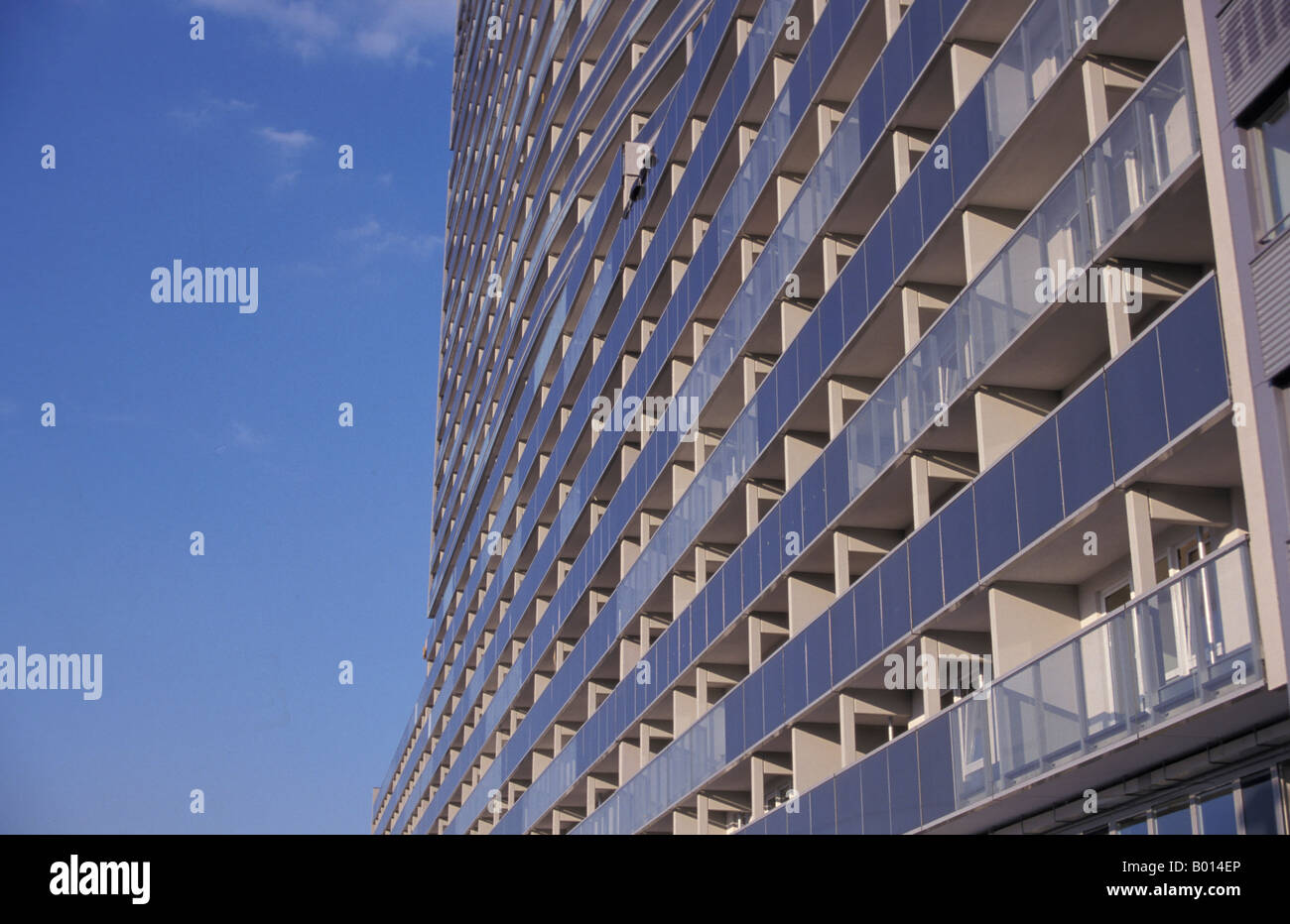 Danube City modern housings Stock Photo - Alamy