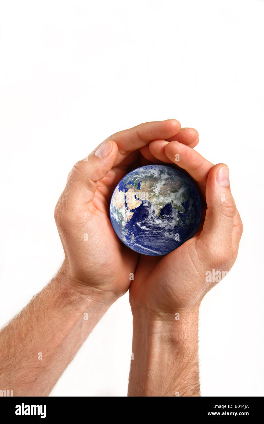 World in hands Stock Photo - Alamy