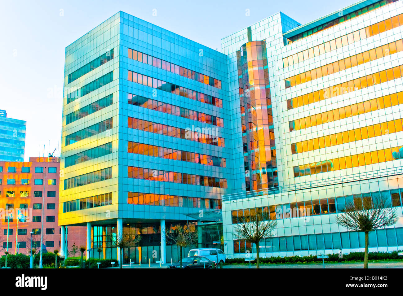 Office Buildings, Business District Sloterdijk, Amsterdam, Netherlands ...