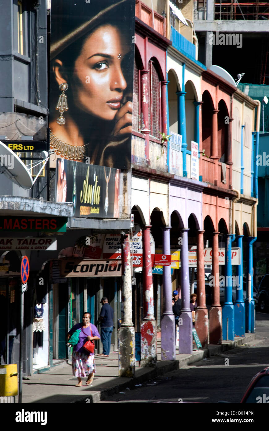 fiji suva mark street Stock Photo - Alamy