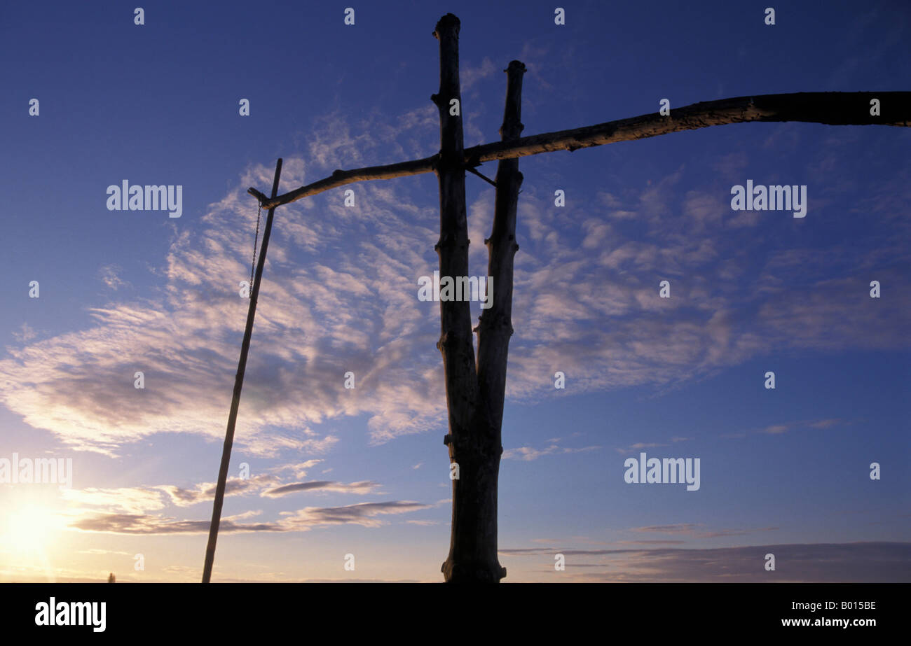 Puszta well, draw well Stock Photo - Alamy