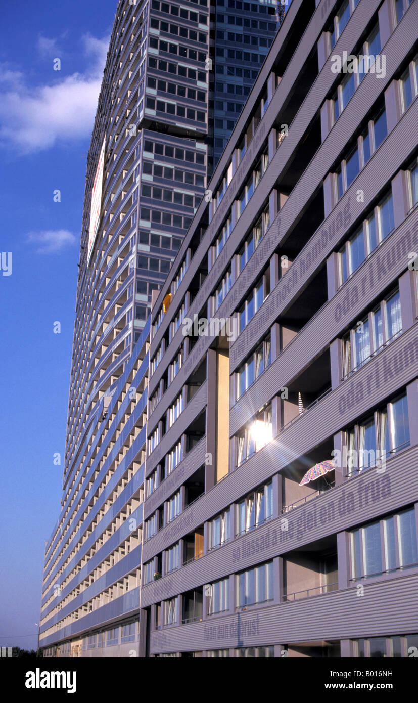 Danube City modern housings Stock Photo - Alamy