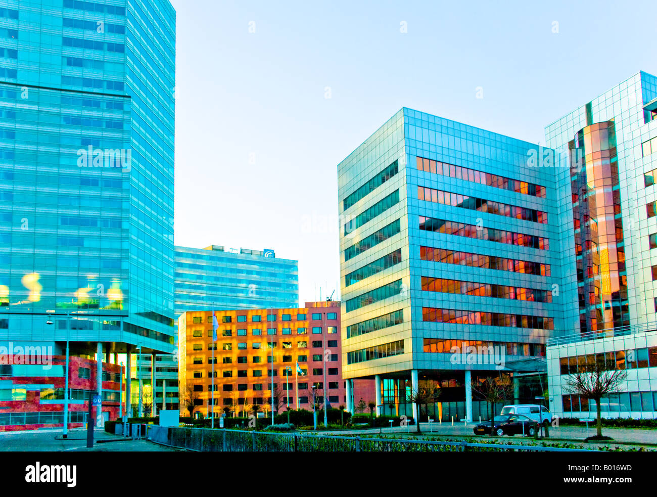 Office Buildings, Business District Sloterdijk, Amsterdam, Netherlands ...