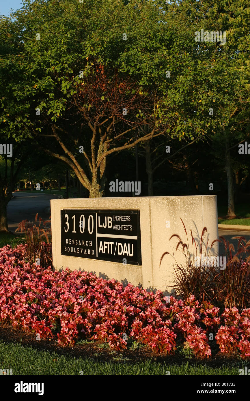 3100 Research Boulevard Sign LJB Engineers Architects AFIT DAU In the ...