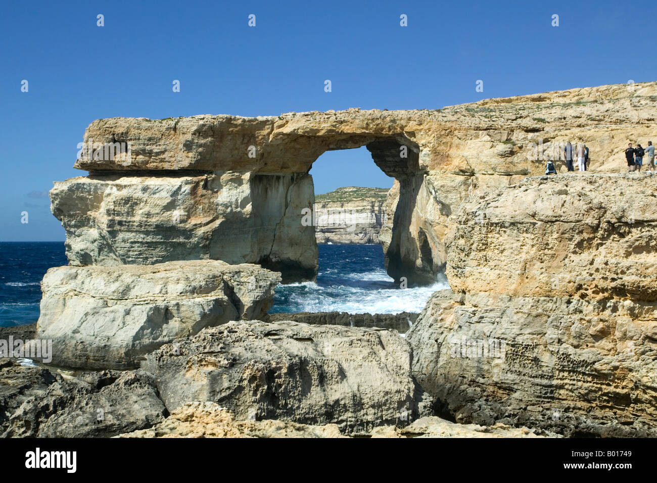The Azure Window on Gozo, Malta, Europe Stock Photo - Alamy