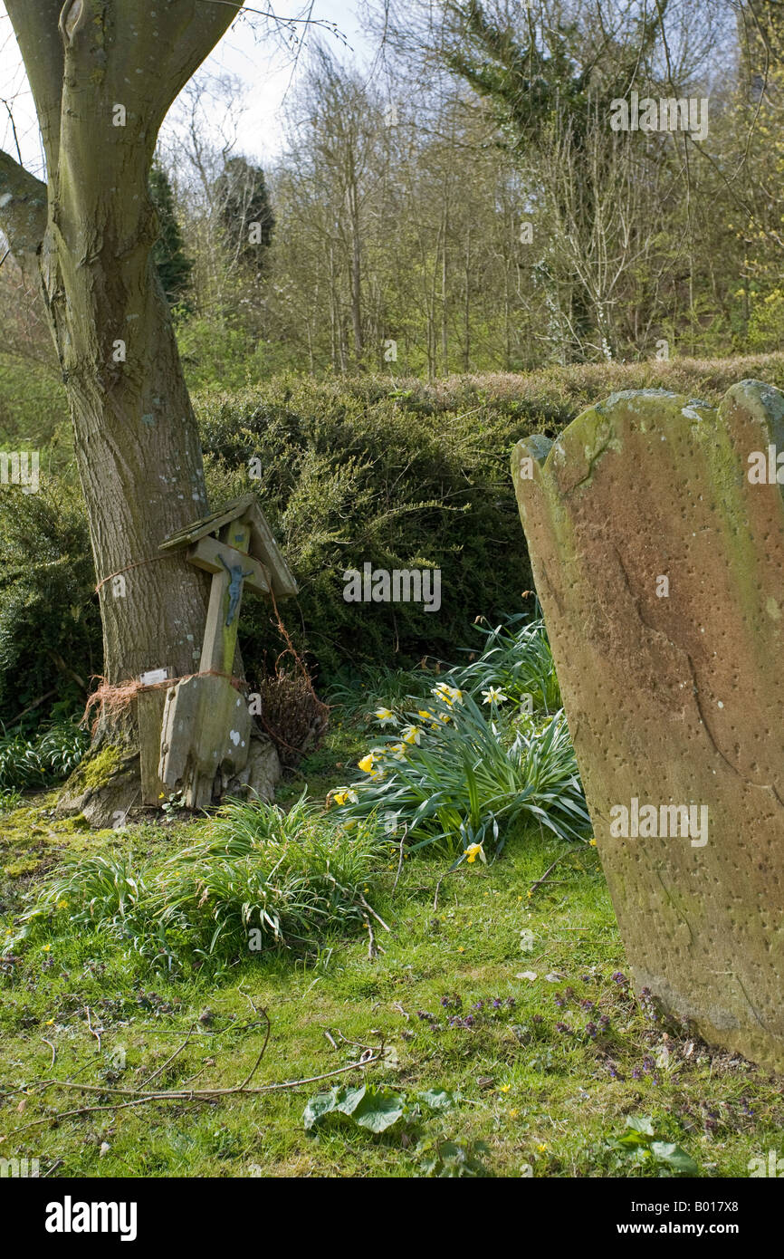 Cemetery at Coombes Church, Sussex, England, UK Stock Photo - Alamy