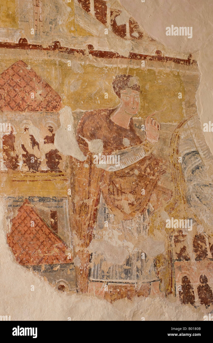 Fresco. Coombes Church, Sussex, England, UK Stock Photo - Alamy