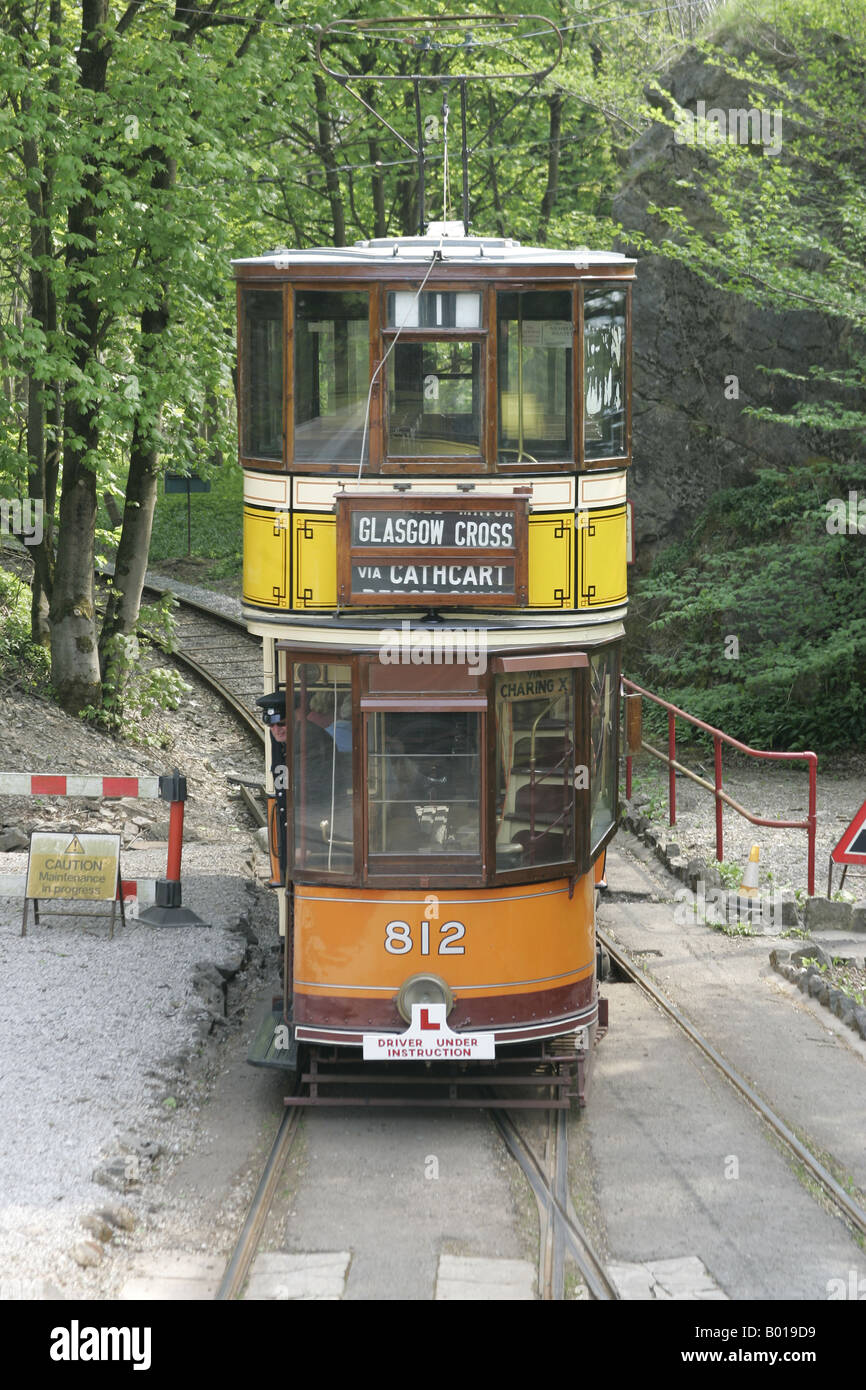 NATIONAL TRAMWAY MUSEUM,CRICH,ENGLAND Stock Photo - Alamy