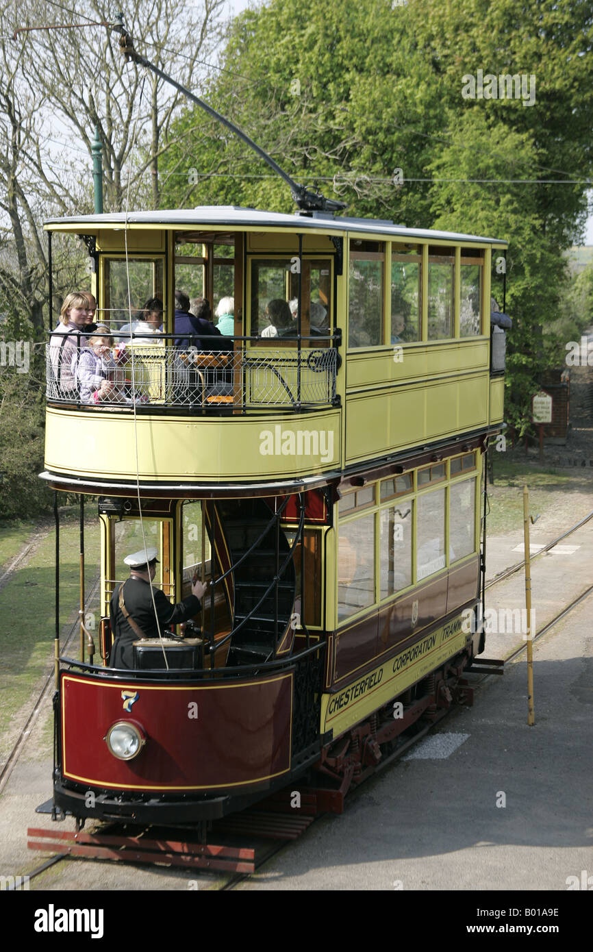 NATIONAL TRAMWAY MUSEUM,CRICH,ENGLAND Stock Photo - Alamy